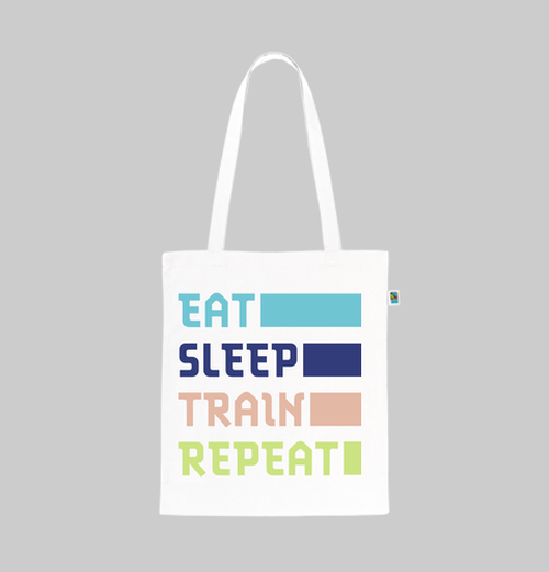Eat Sleep Train Repeat Baumwolltasche | owayo
